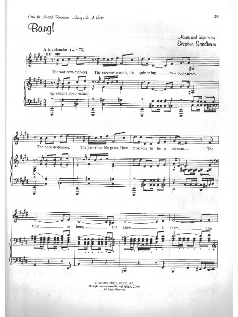 Bang! - A Little Night Music | PDF