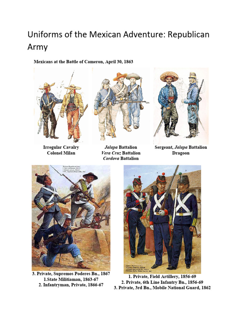 Mexican Revolution Military Uniforms | PDF | Cavalry | French Foreign ...