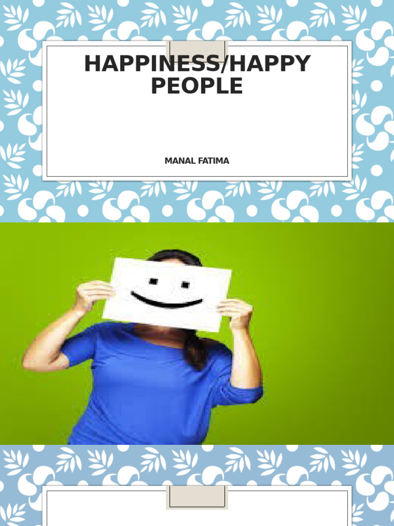 Traits of Happy People | PDF | Happiness | Positive Psychology