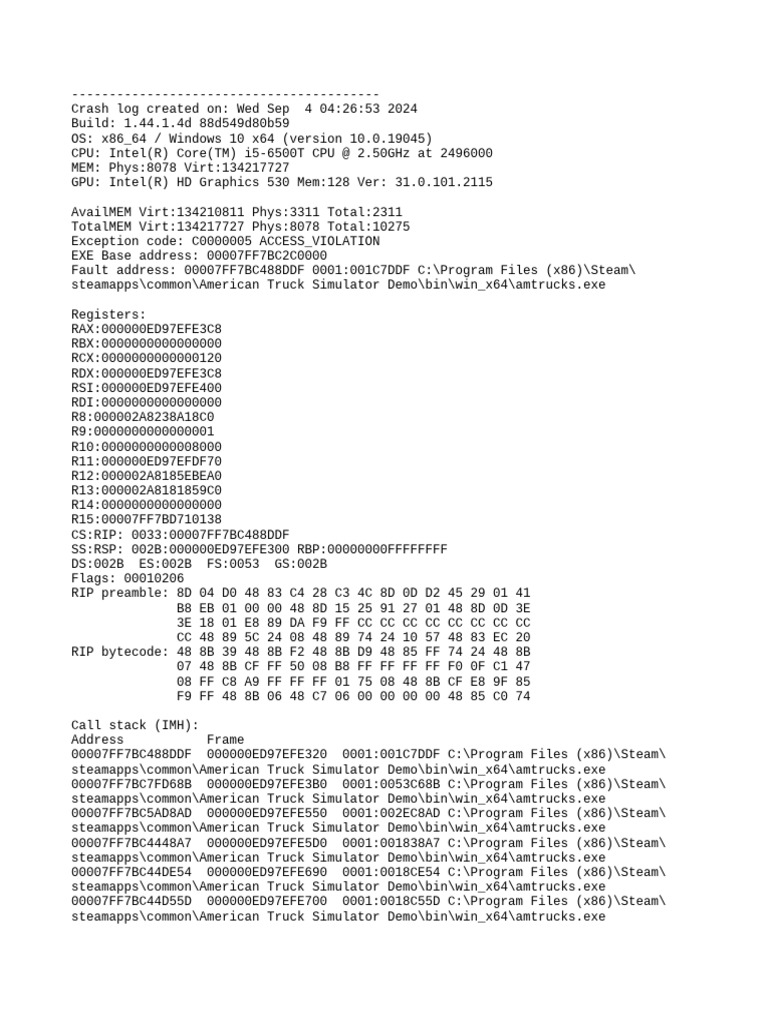Game Crash | PDF | Operating System Families | Computing Platforms