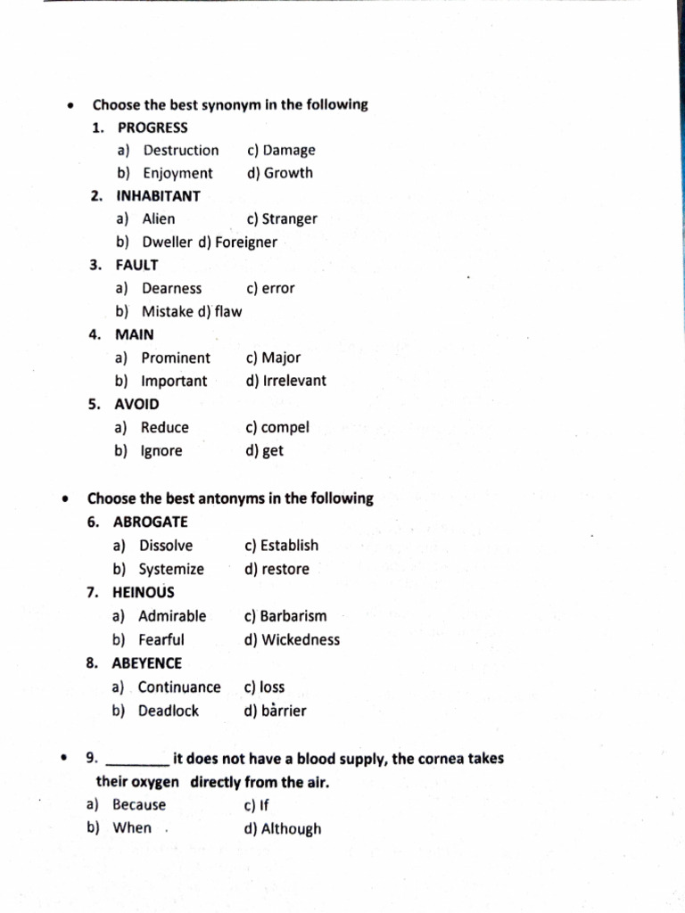 English Past Paper | PDF