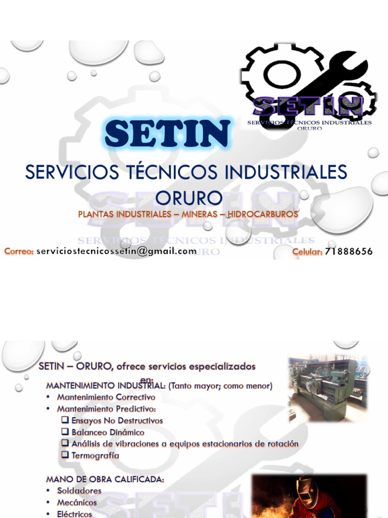 Presentación SETIN ORURO | PDF