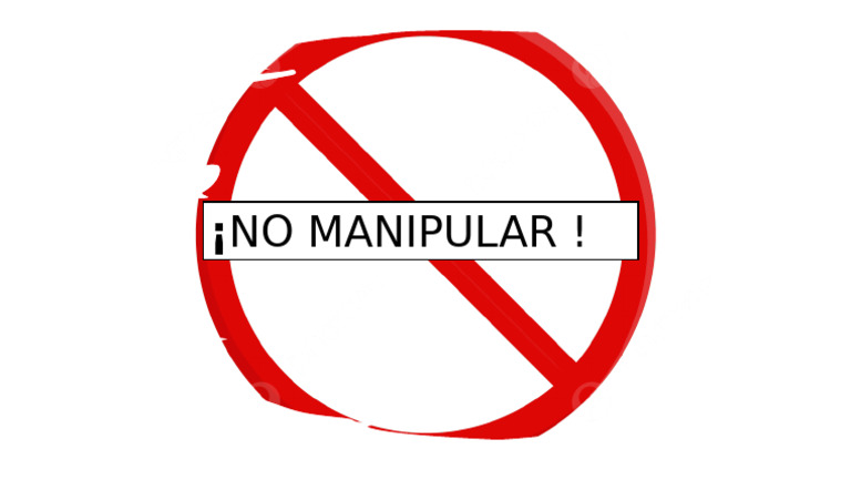 Letrero No Manipular | PDF