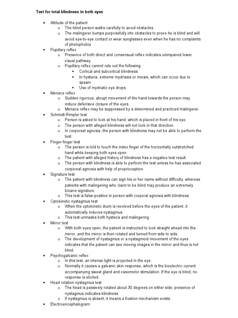Malingering | PDF | Visual Acuity | Visual System