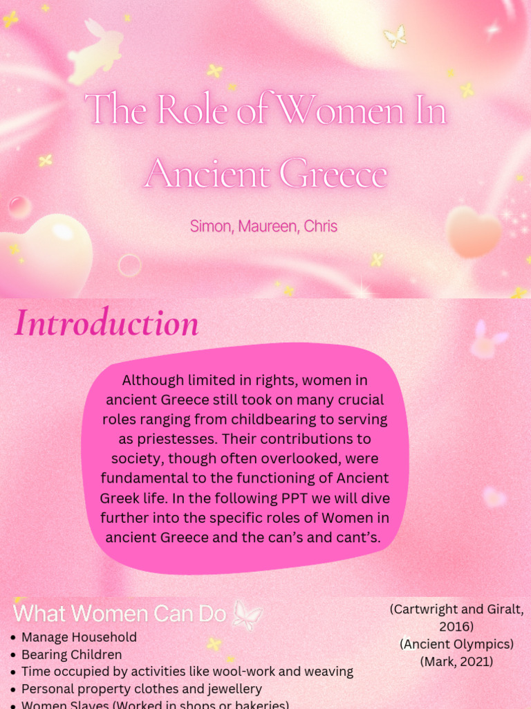 Roles of Women in Ancient Greece | PDF | Marriage