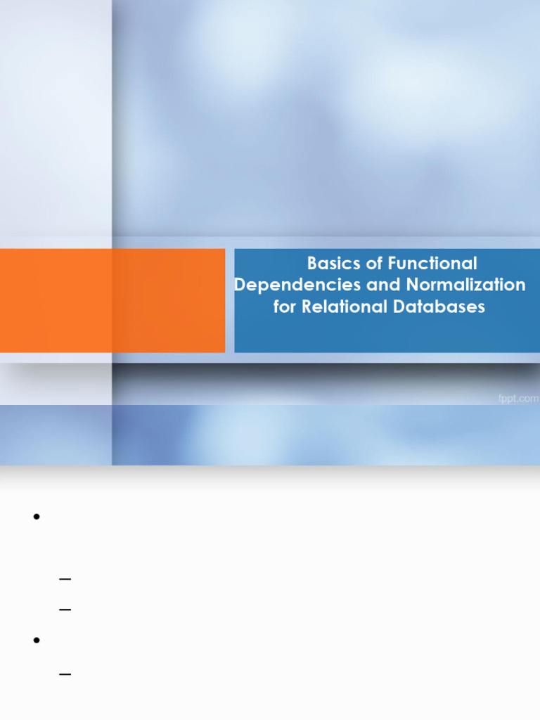 212 Lecture 11 Chapter8-Normalization | PDF | Information Technology Management | Computer Data