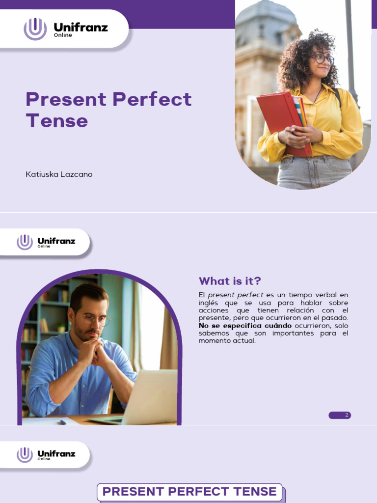 Uso y Estructura del Present Perfect | PDF | Verbo | Unidades Semánticas