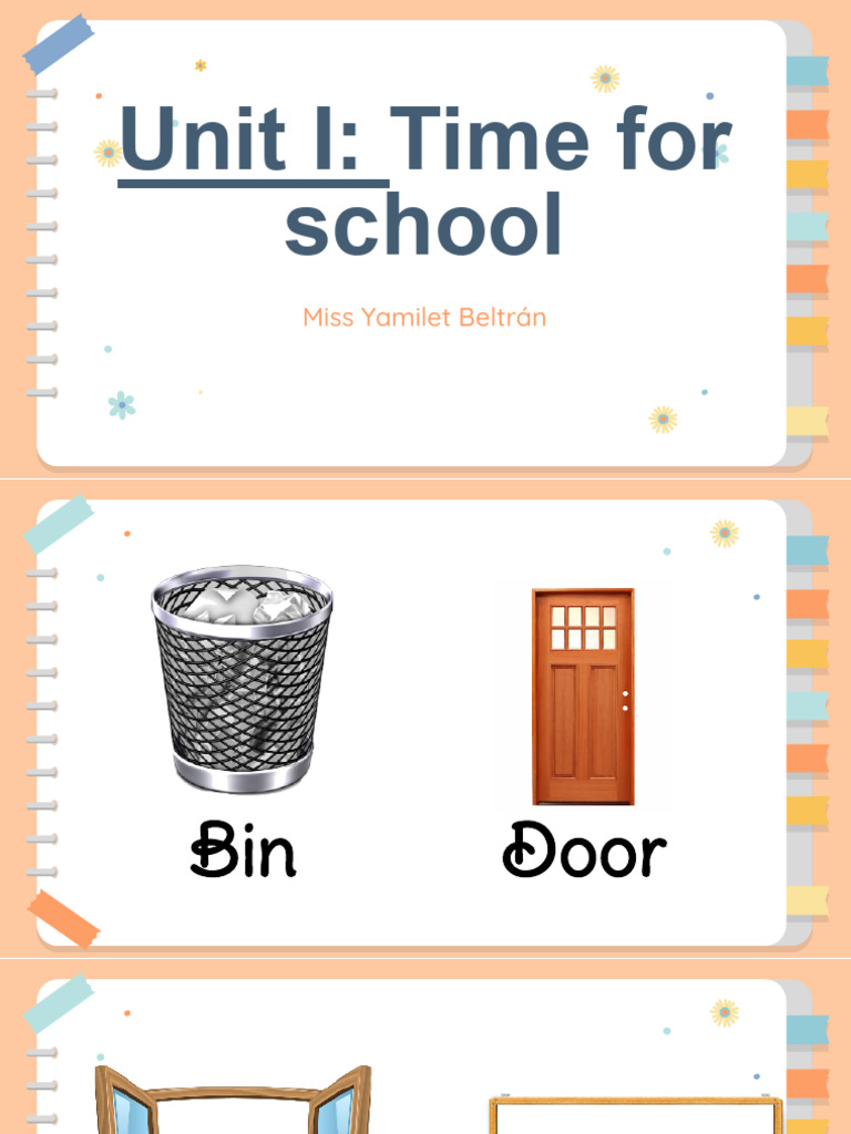 Unit I - Time For School | PDF