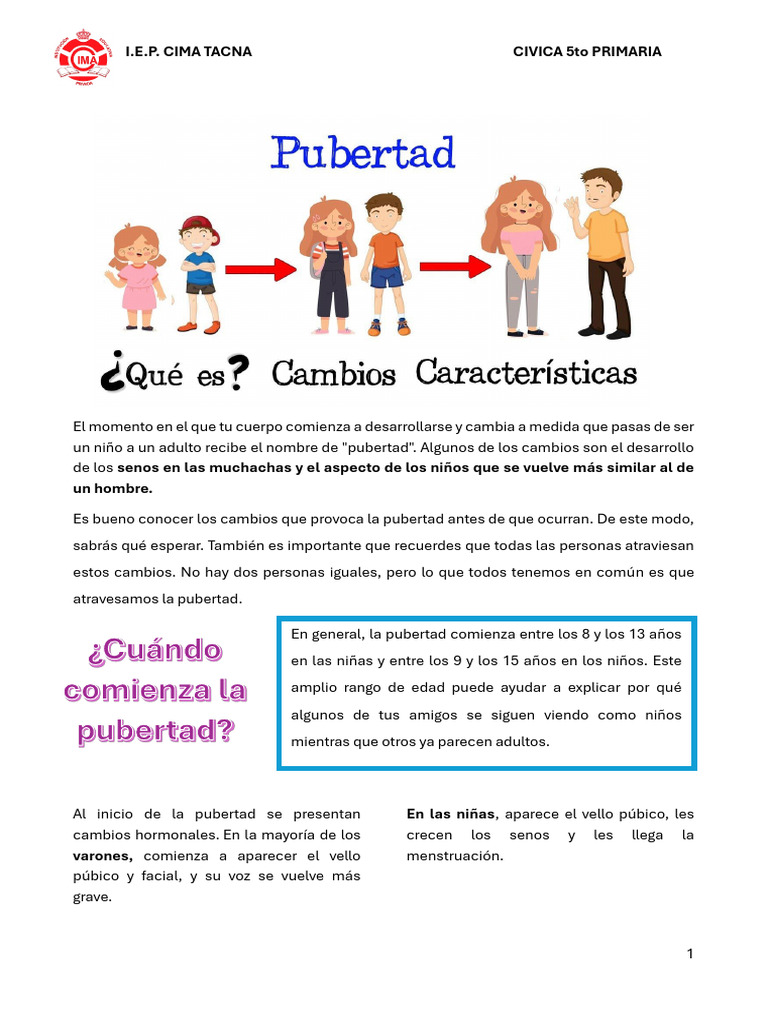 Cambios hormonales y físicos en la pubertad | PDF | Pubertad | Ovario