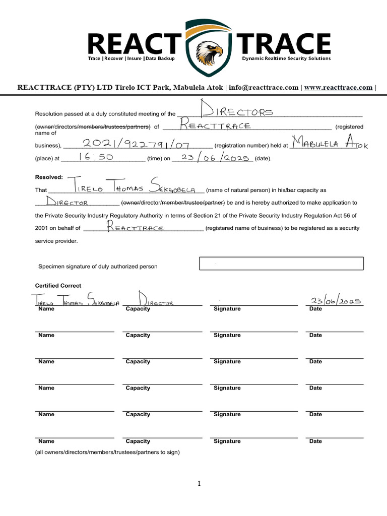 Psira SPECIMEN RESOLUTION | PDF
