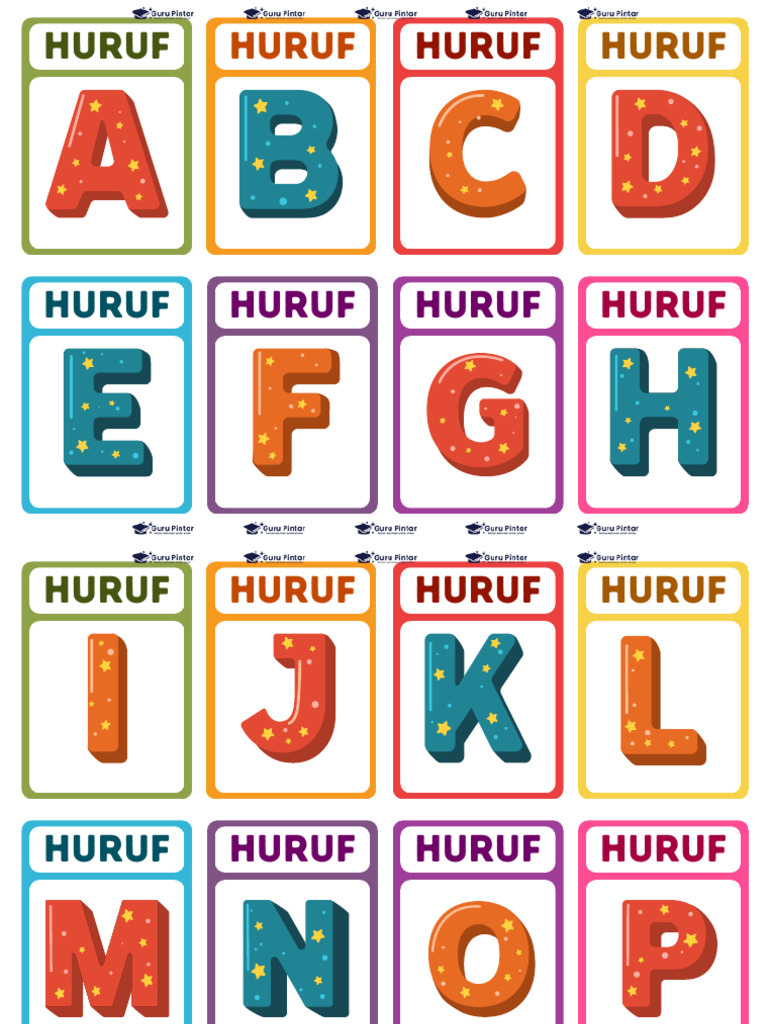 Kartu Pengingat Huruf Abjad A-Z | PDF