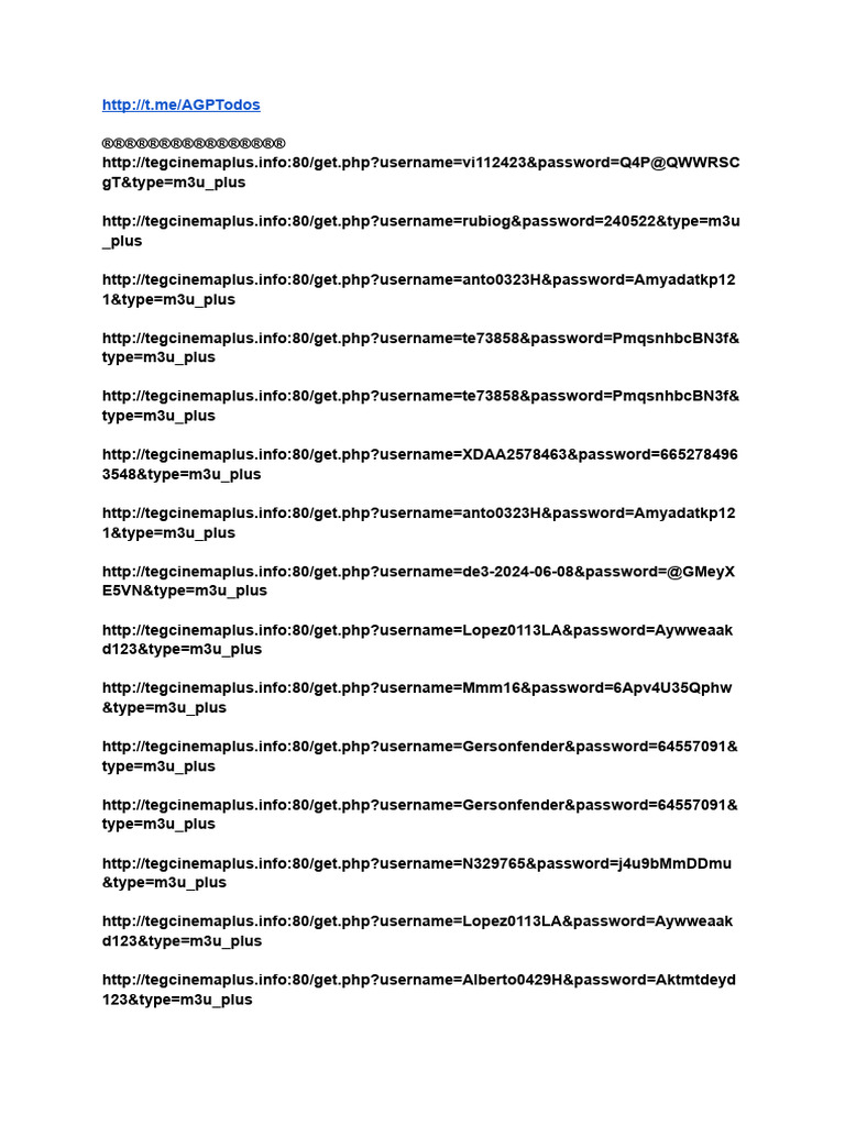 192 Listas M3u Tegcinemaplus | PDF