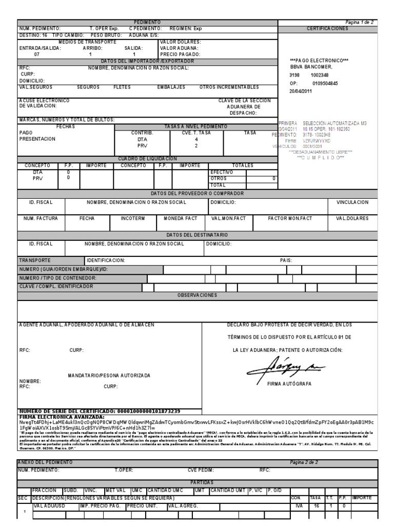 PEDIMENTO_EXPORTACION | aduana | Economias
