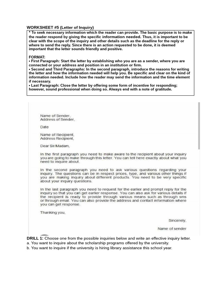 Letter of Inquiry and Application Guide | PDF | Résumé