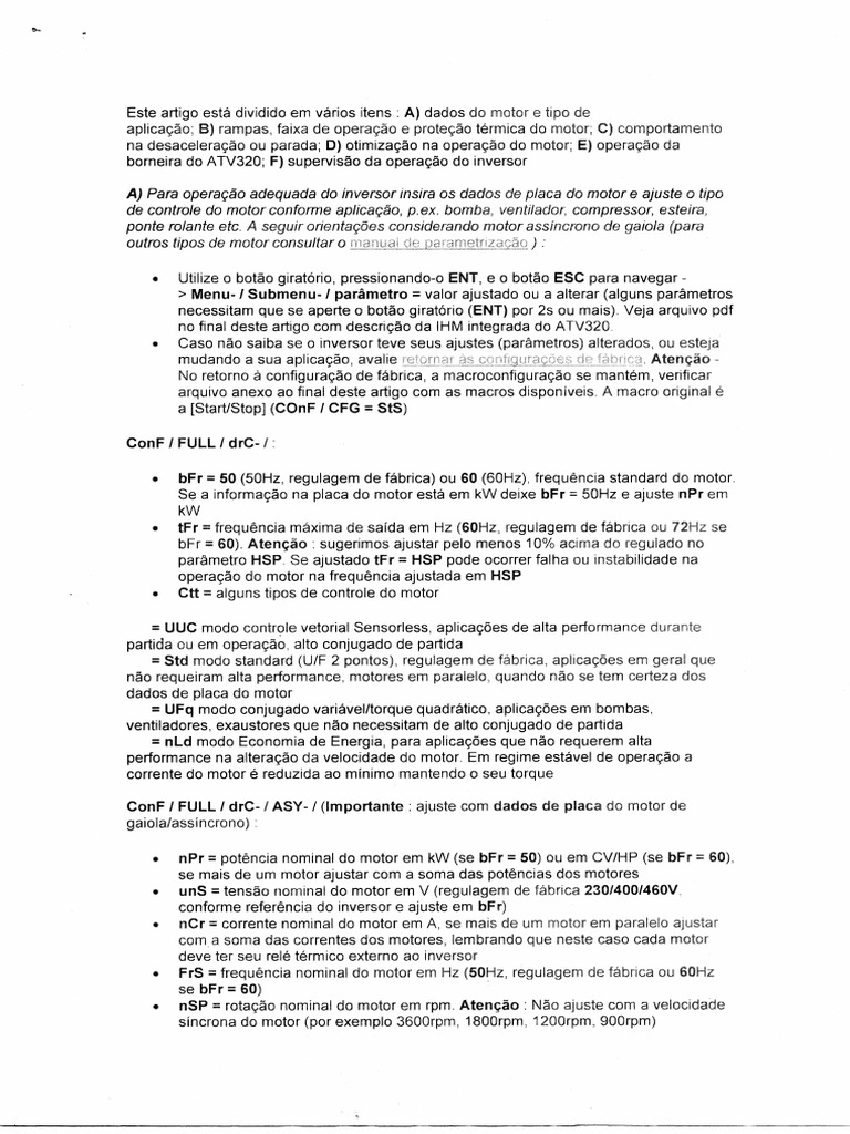 ATV 320 Manual | PDF