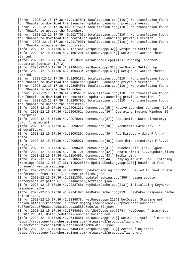 Launcher Log | PDF | Microsoft | Software