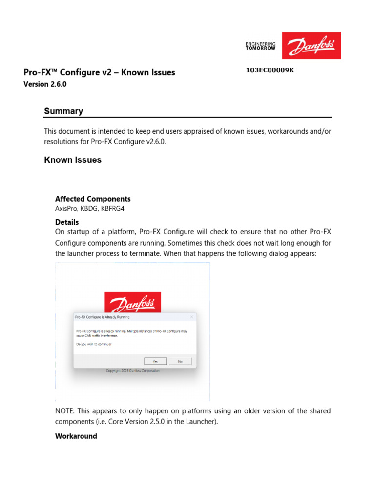 Pro-FXConfigure v2.6.0 - Known Issues | PDF | Device Driver | Booting