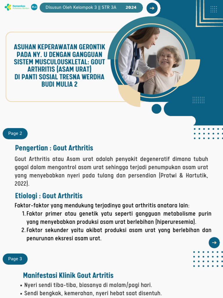 Faktor Risiko Gout Arthritis pada Lansia | PDF