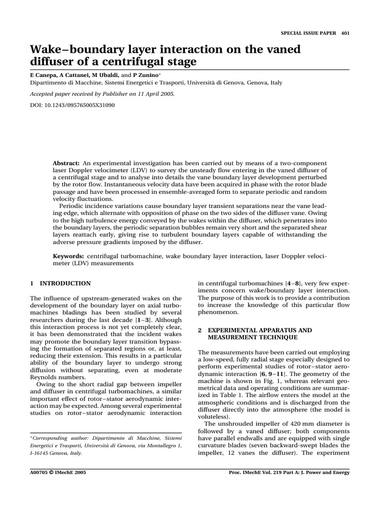 Wake-Boundary Layer Interaction Study | PDF | Boundary Layer ...