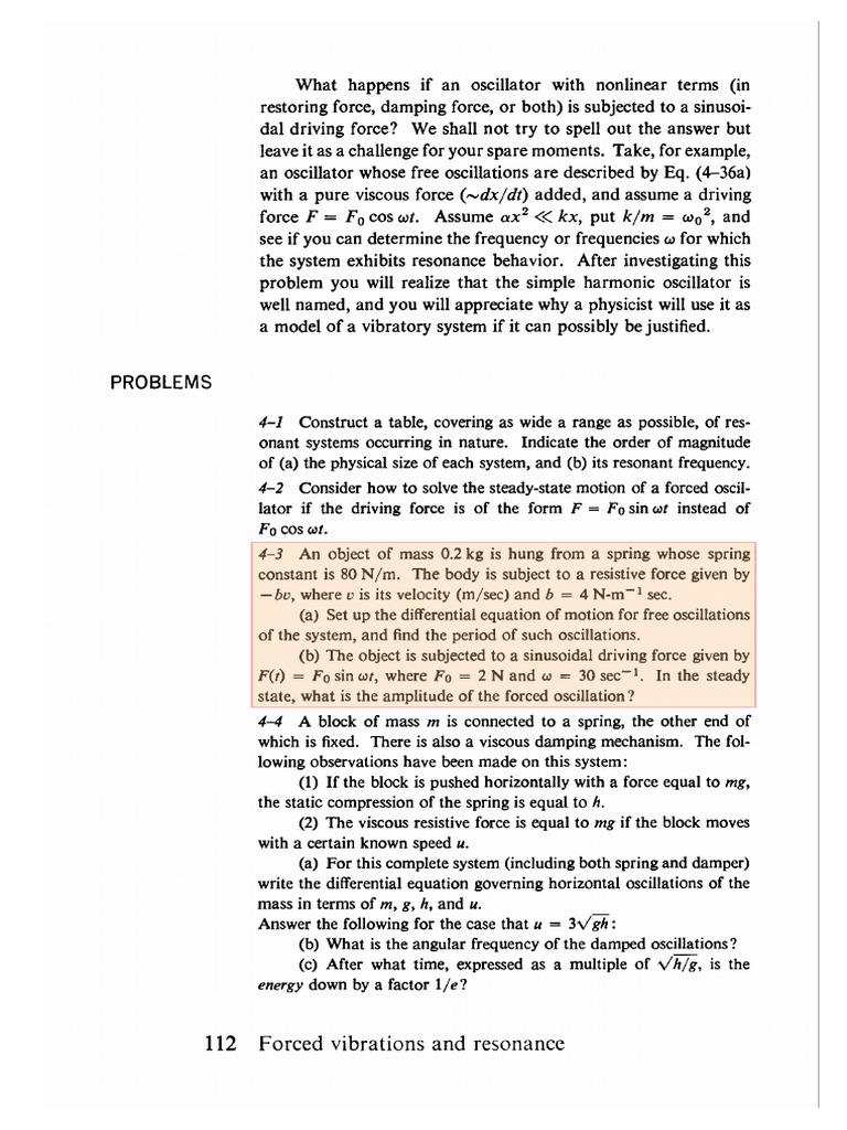 Vibrations Waves-Sorular Bolum4 | PDF