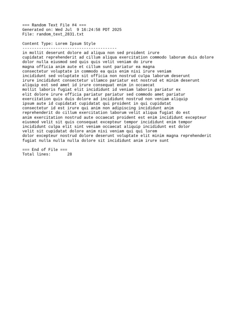 Random Text 2831 | PDF