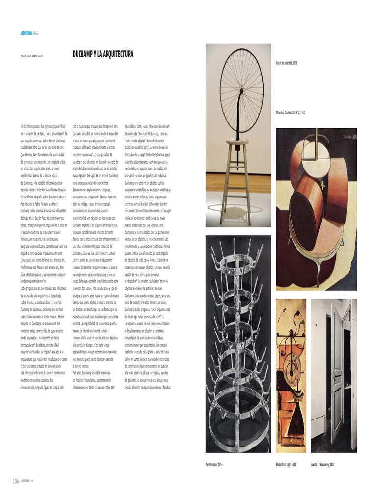 Duchamp y su Puerta: Arte y Arquitectura | PDF | Collage | Las artes