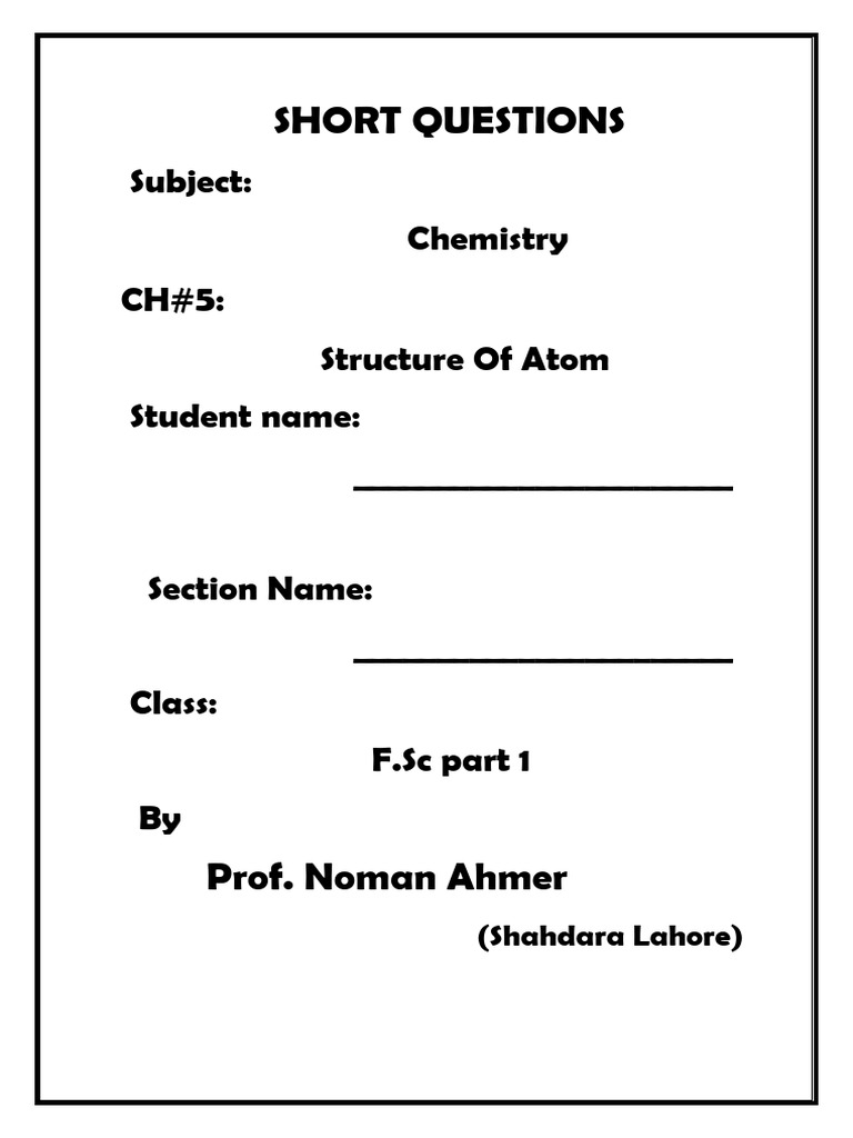 Ch#2 by Noman Ahmer | PDF | Atomic Orbital | Semiconductors