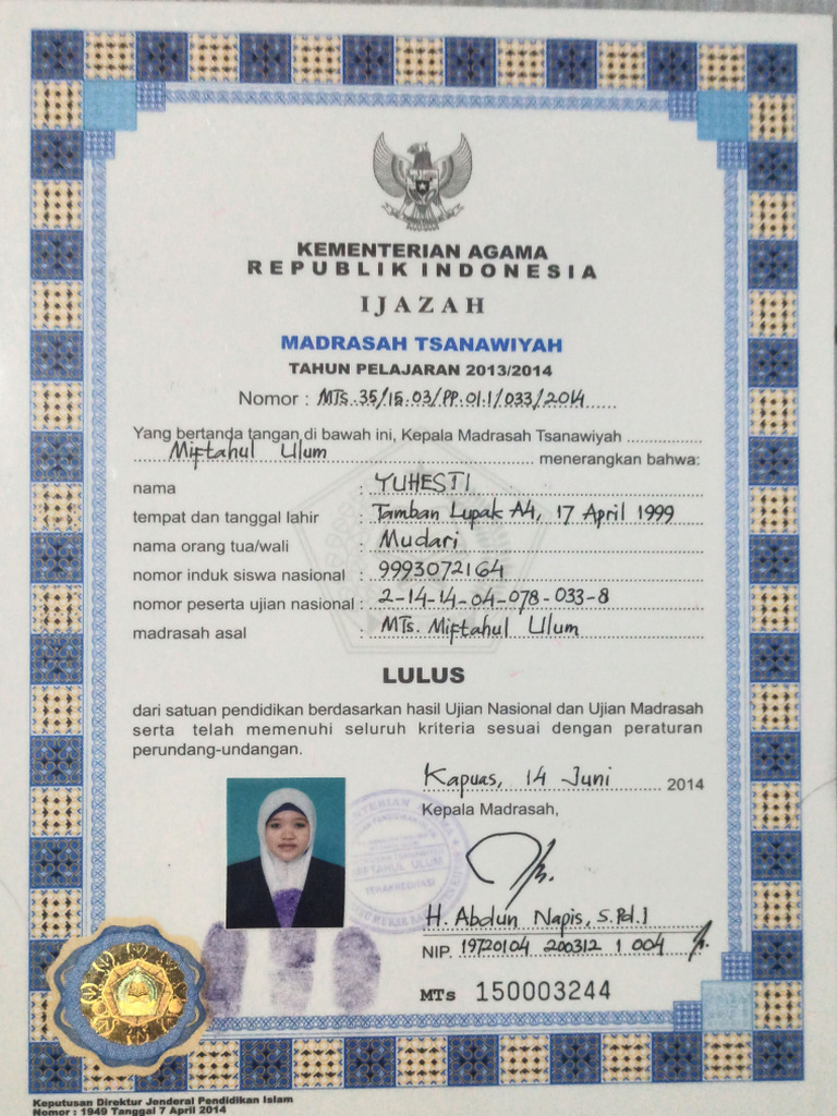 Ijazah Mts | PDF