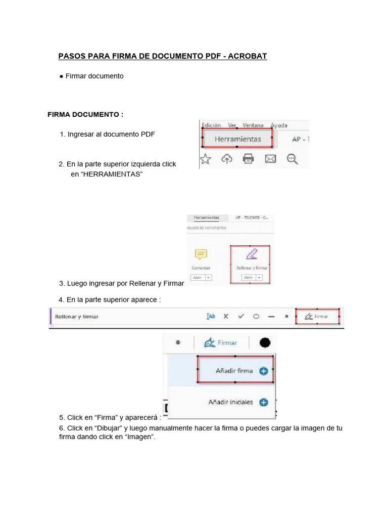 Instructivo Firma Acrobat. | PDF