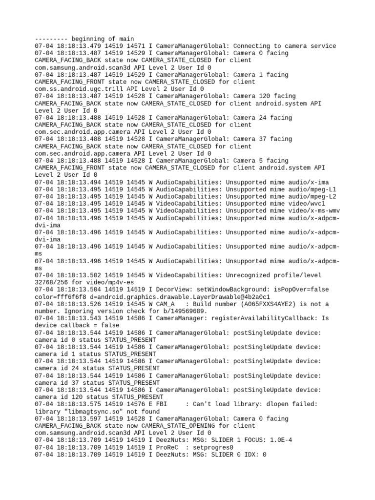 Log Cat 1751627893394 | PDF | Software Engineering | System Software