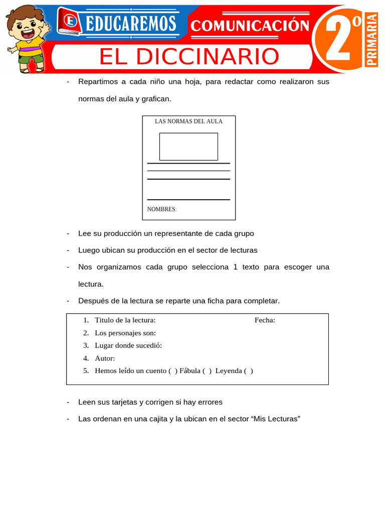 Diccionario para niños de segundo grado | PDF | Lingüística ...