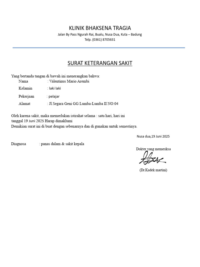 Surat DC Bener | PDF