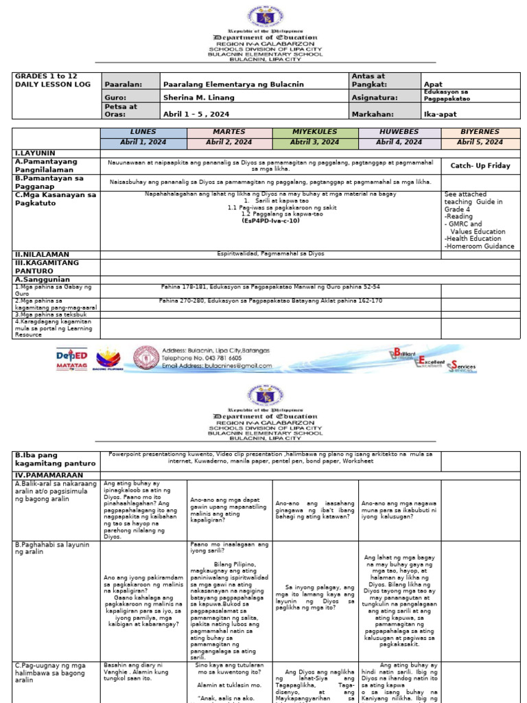 Quarter 4 - Esp - Week 1 | PDF