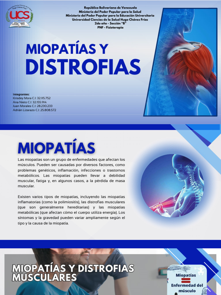 Miopatías y Distrofias Musculares: Tipos y Diagnóstico | PDF ...