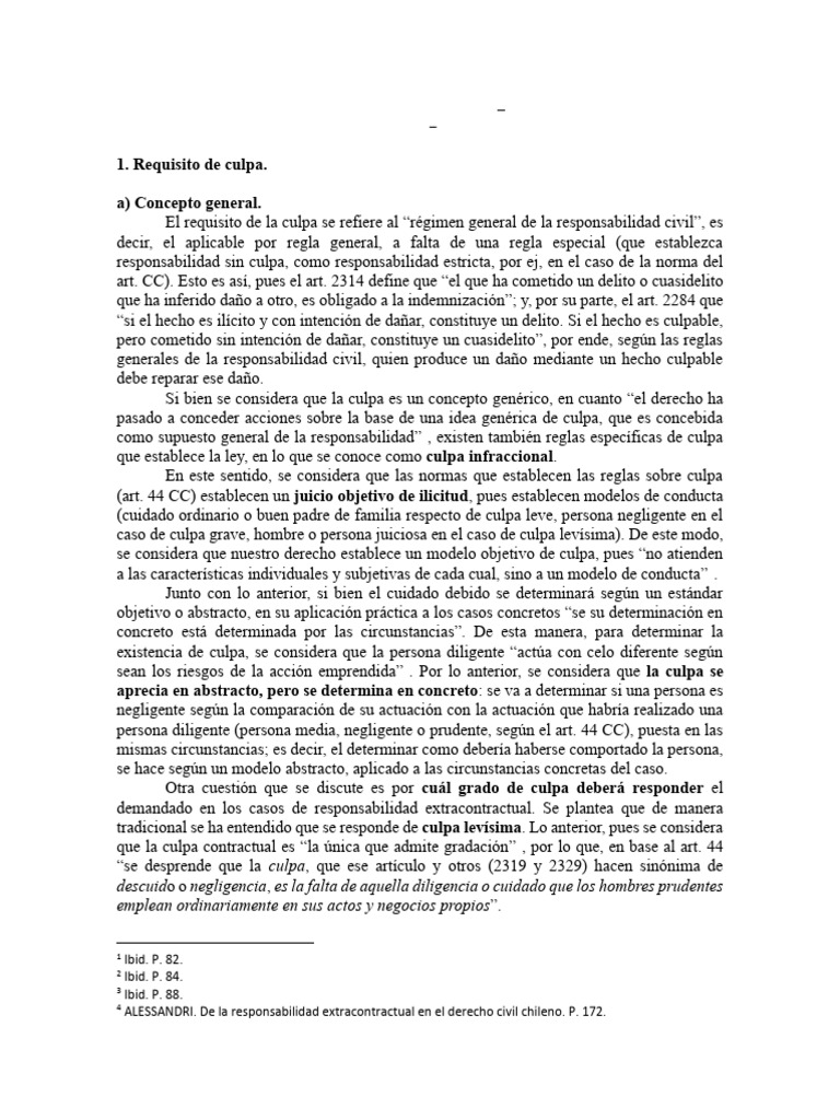 Apunte 14 - Civil IV | PDF | Intención (Derecho Penal) | Caso de ley
