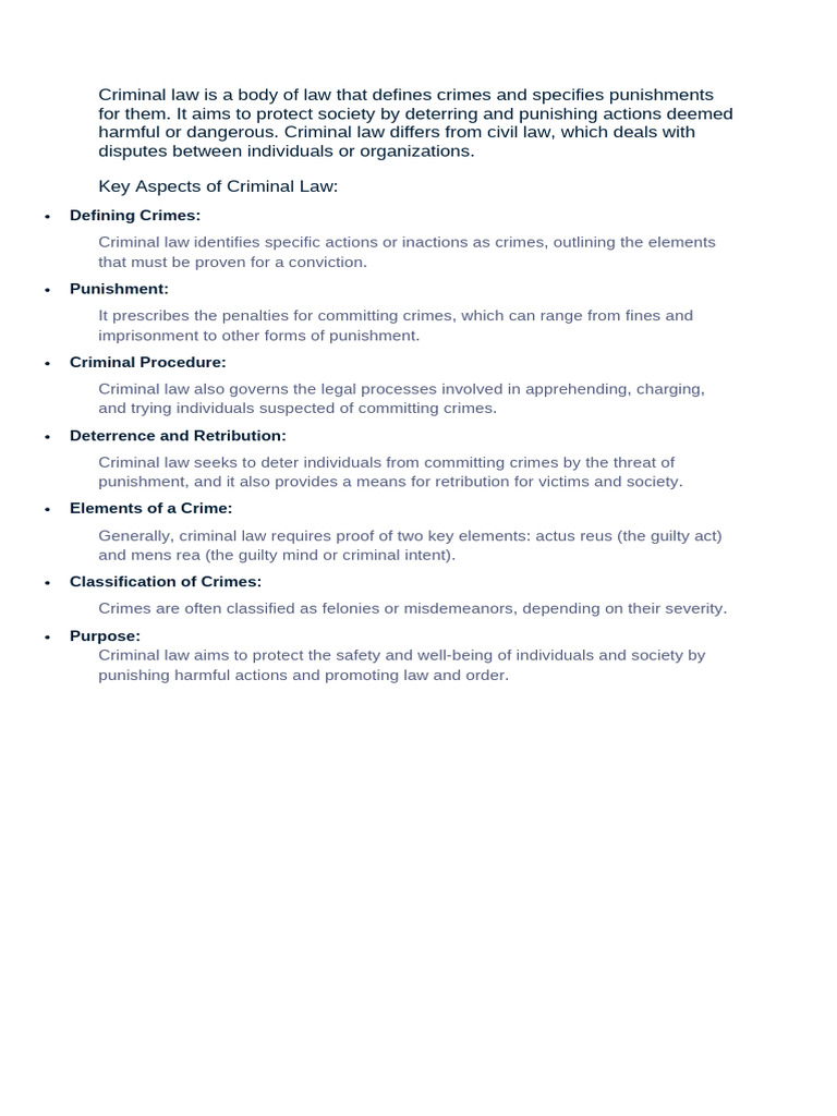 Criminal Law | PDF