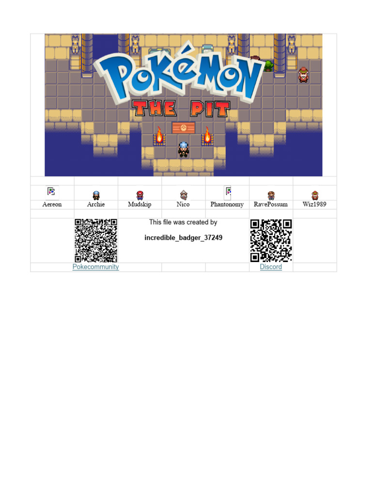 The Pit | PDF | Pokémon