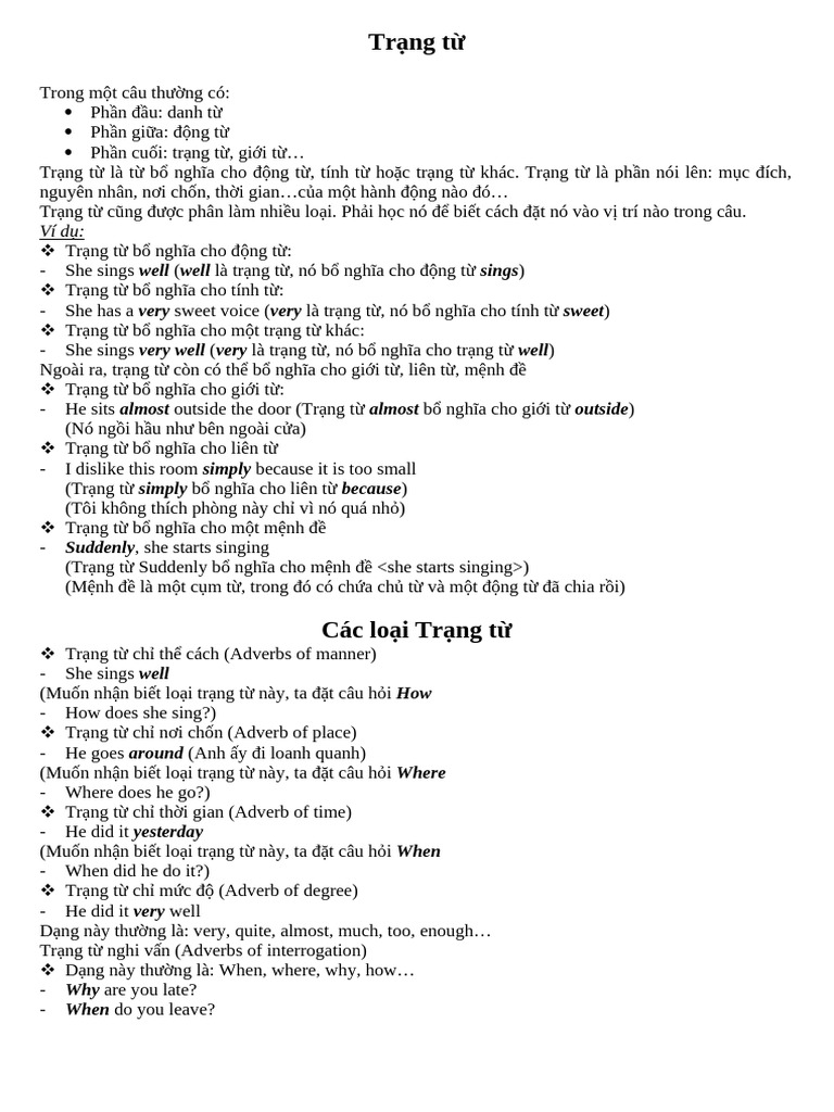 TR NG T : Well Well Sings Very Very Sweet Very Well Very Well | PDF