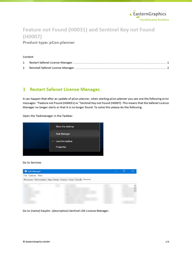 Fixing Sentinel Key Errors H0007 & H0031 | PDF