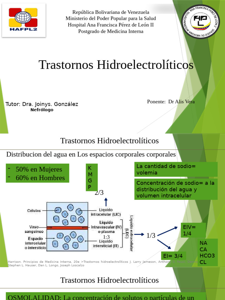 Trastornos Hidroelectroliticos Alis | PDF | Potasio | Química