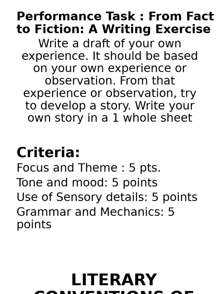 Lesson V Literary Conventions of Nonfiction | PDF