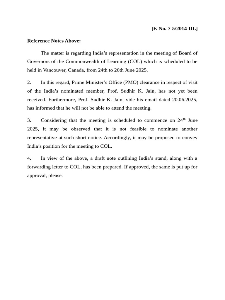 Draft Noting | PDF
