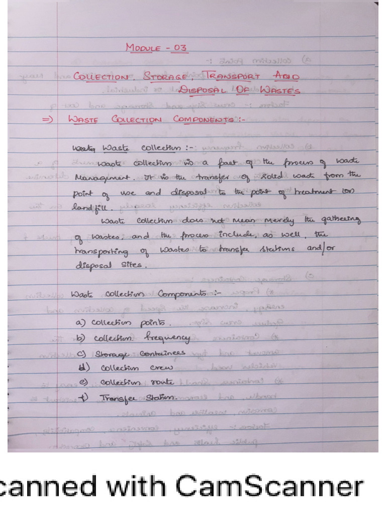 Waste Management Module 3 | PDF