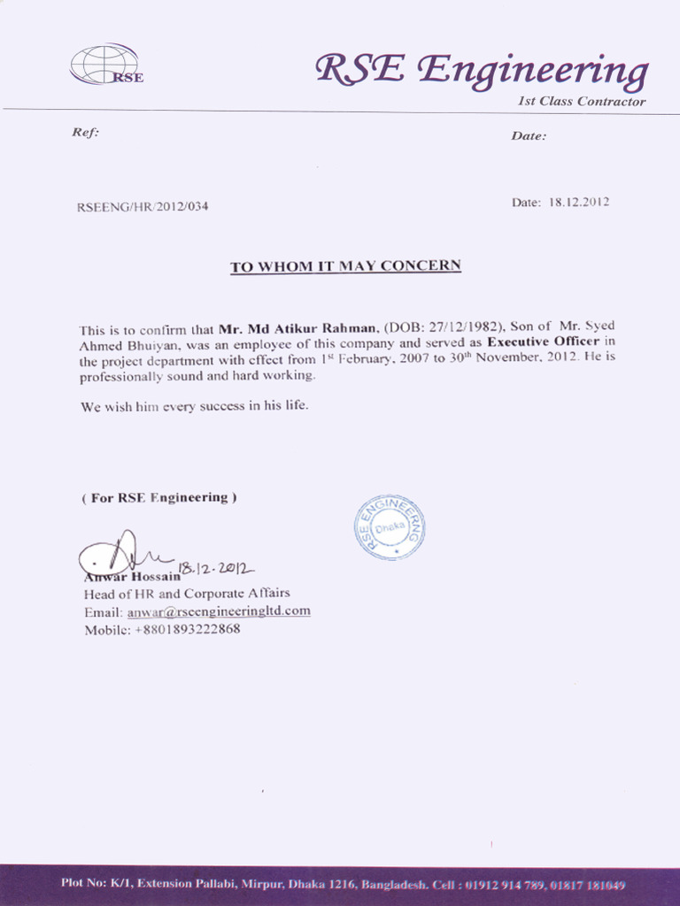 Experience Certificate 2 (Resized) | PDF