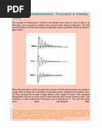 Concept of Subtransient, Transient & Steady State - Electrical Concepts | PDF | Electrical ...