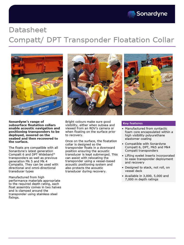 Sonardyne Floatation Collar | PDF