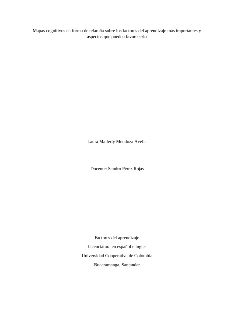 Mapa Cognitivo Angel Ariza | PDF | Aprendizaje | Enseñando