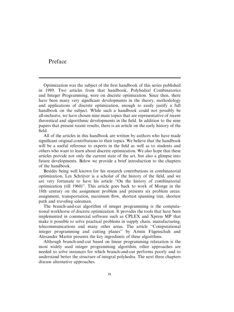 Content Handbook | PDF | Linear Programming | Combinatorics