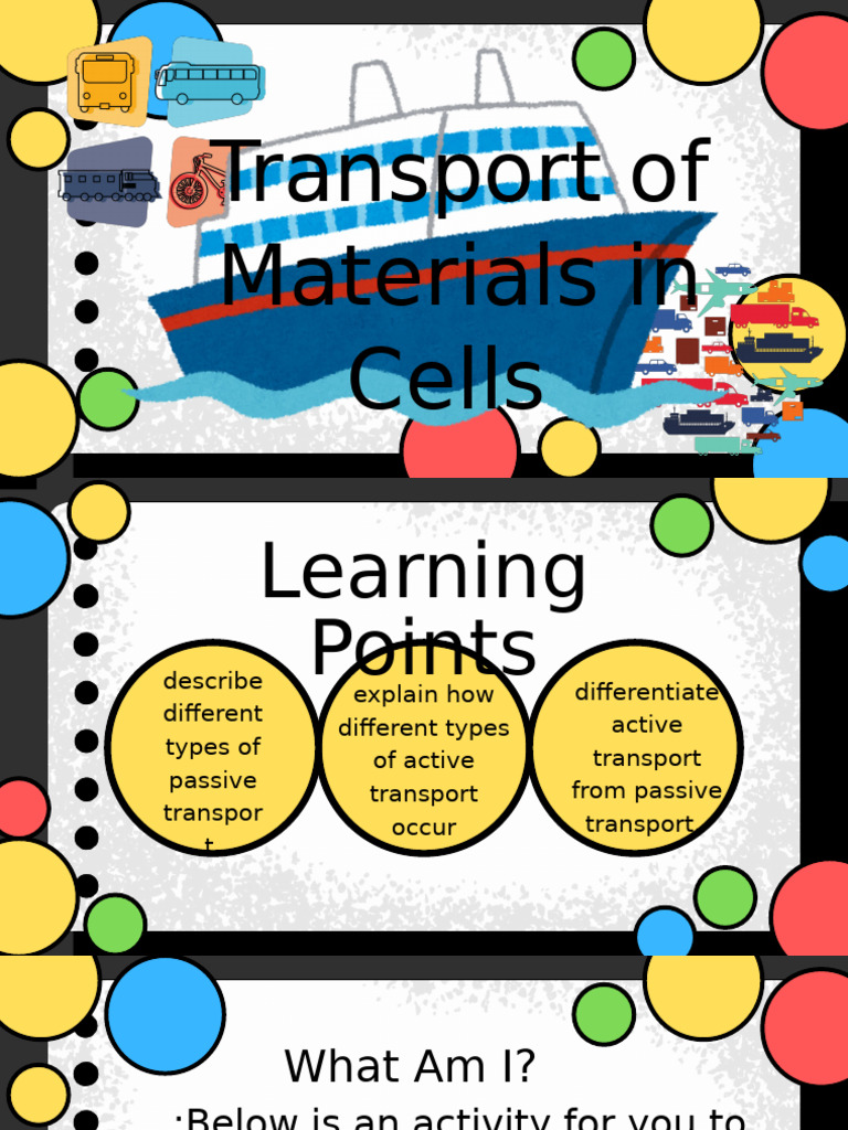 Diffusion Osmosis and Active Transport Biology Presentation in A ...