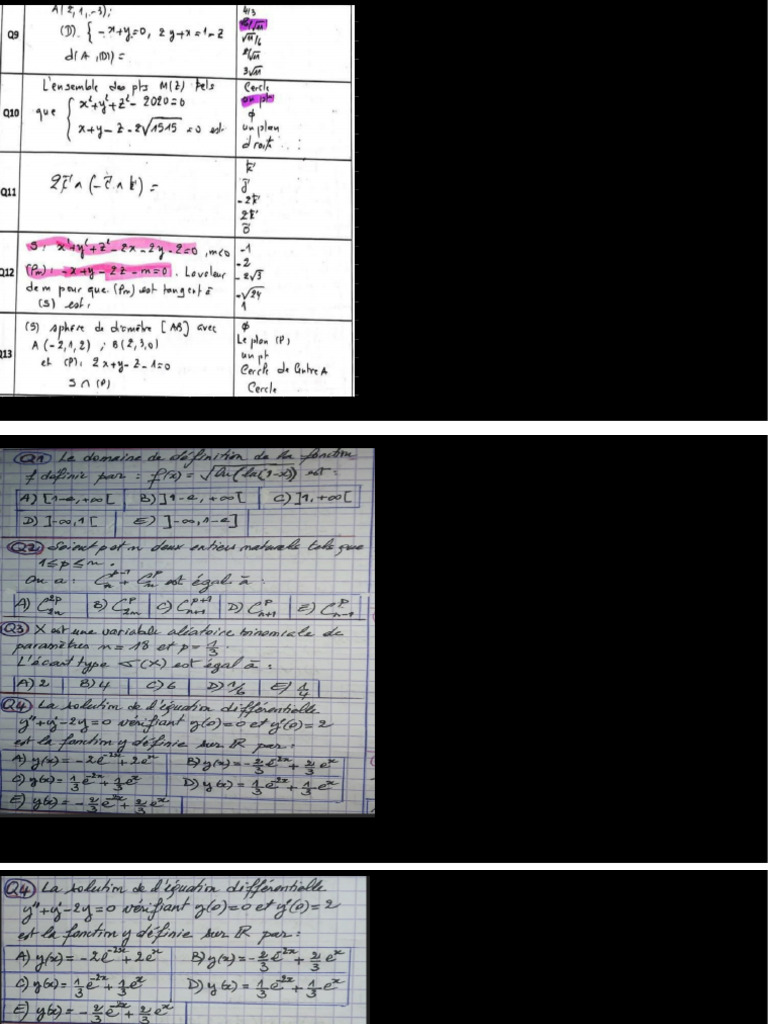 Concour Blanc Pour ENSA ET ENSAM | PDF